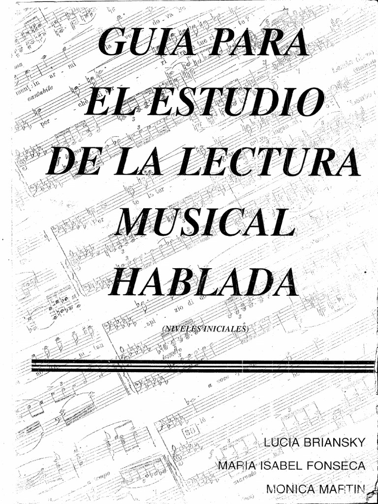 Guía para El Estudio de La Lectura Musical Hablada | PDF | Formas ...