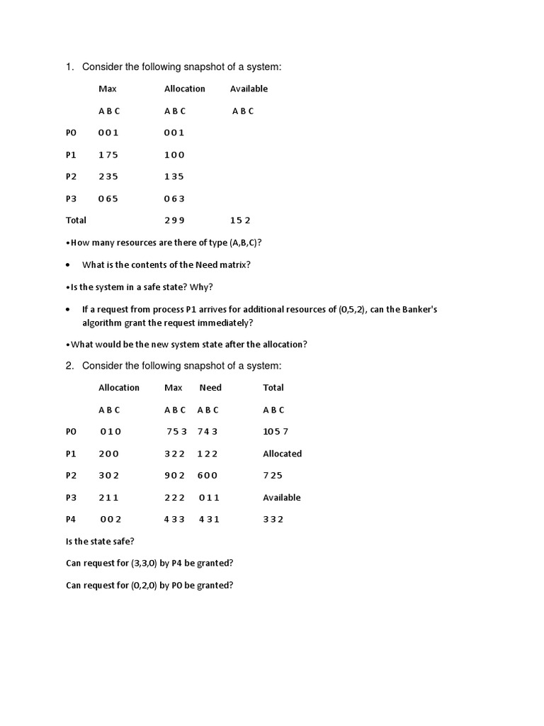 OS Numericals PDF | PDF | Business