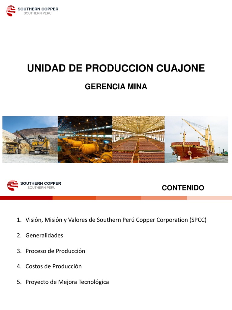 Gerencia Mina Cuajone | Industrias | Minería