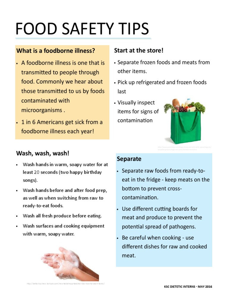 Food Saftey Handout | PDF
