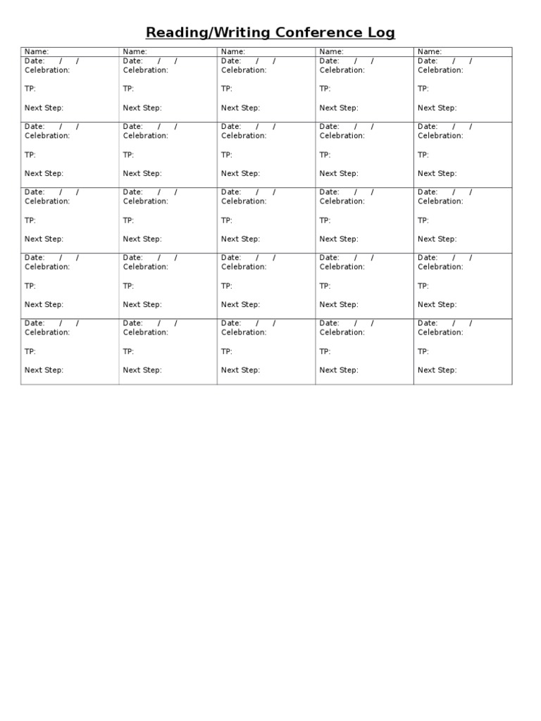 Conference Log | PDF