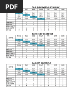 Weekly Kitchen Roster Schedule | PDF