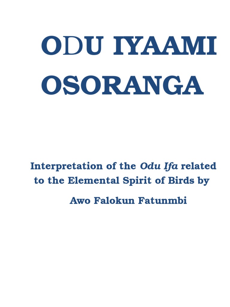 Interpretation of Odu Ifa on Iyaami | PDF | Dimension | Universe