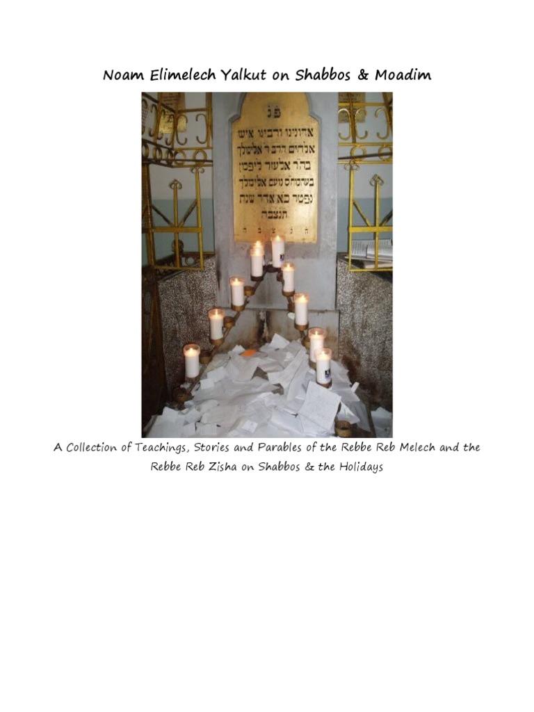 Noam Elimelech Moadim Sample | PDF | Rosh Hashanah | Rebbe