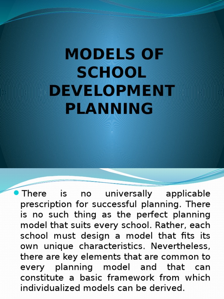 Models of School Development Planning | PDF | Evaluation | Cognition