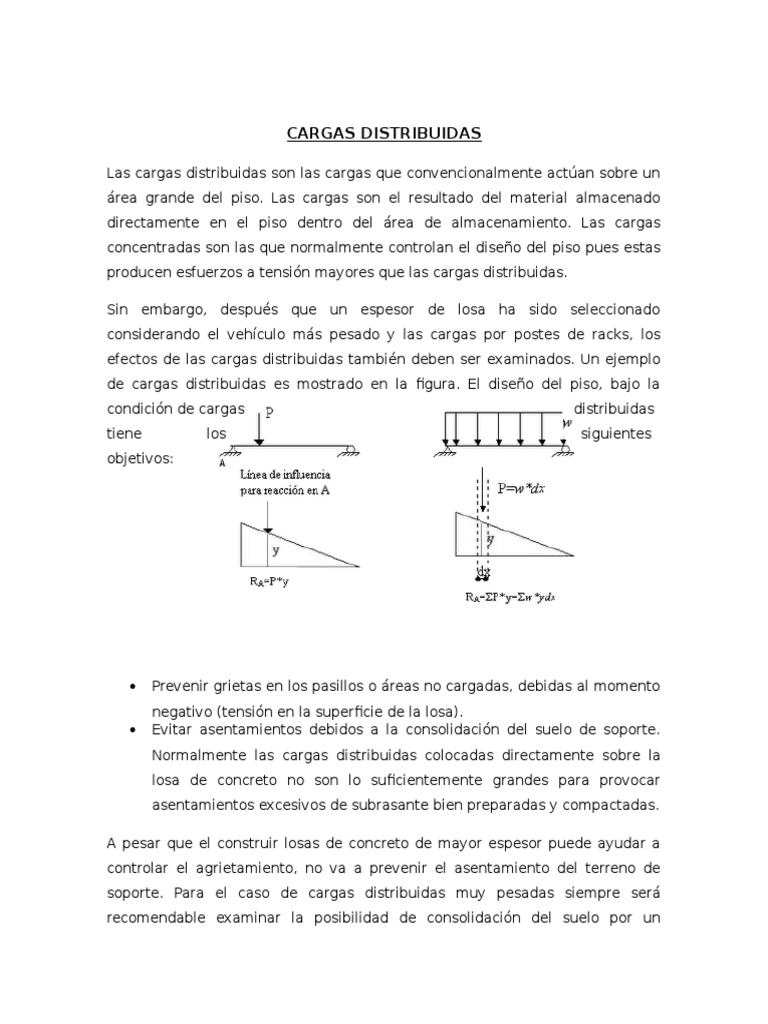 Cargas Distribuidas Original | PDF | Análisis estructural | Física ...