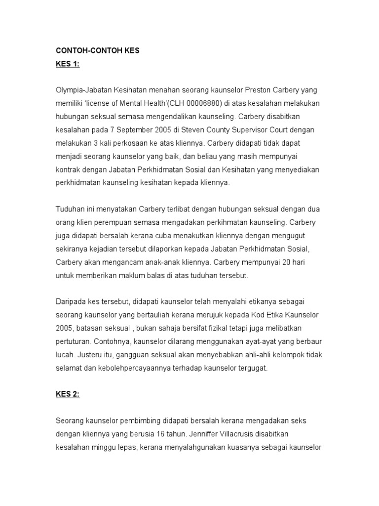 Contoh Kes | PDF