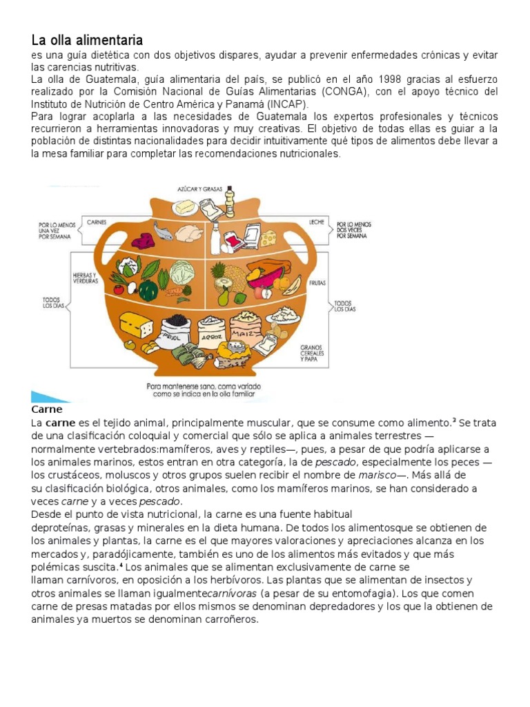 La Olla Alimentaria | PDF | Cereales | Carne