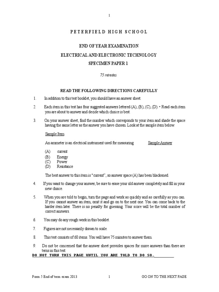 CXC Electrical | Download Free PDF | Electric Current | Resistor