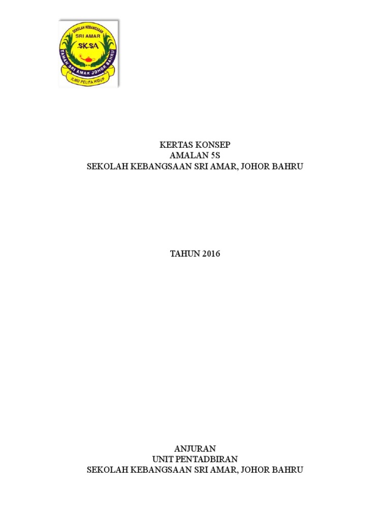 Kertas Konsep Amalan 5s | PDF | Kesehatan Holistik