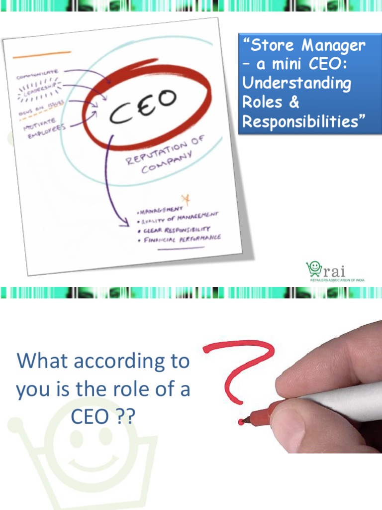 Store Manager A Mini CEO | Download Free PDF | Point Of Sale | Gross Margin