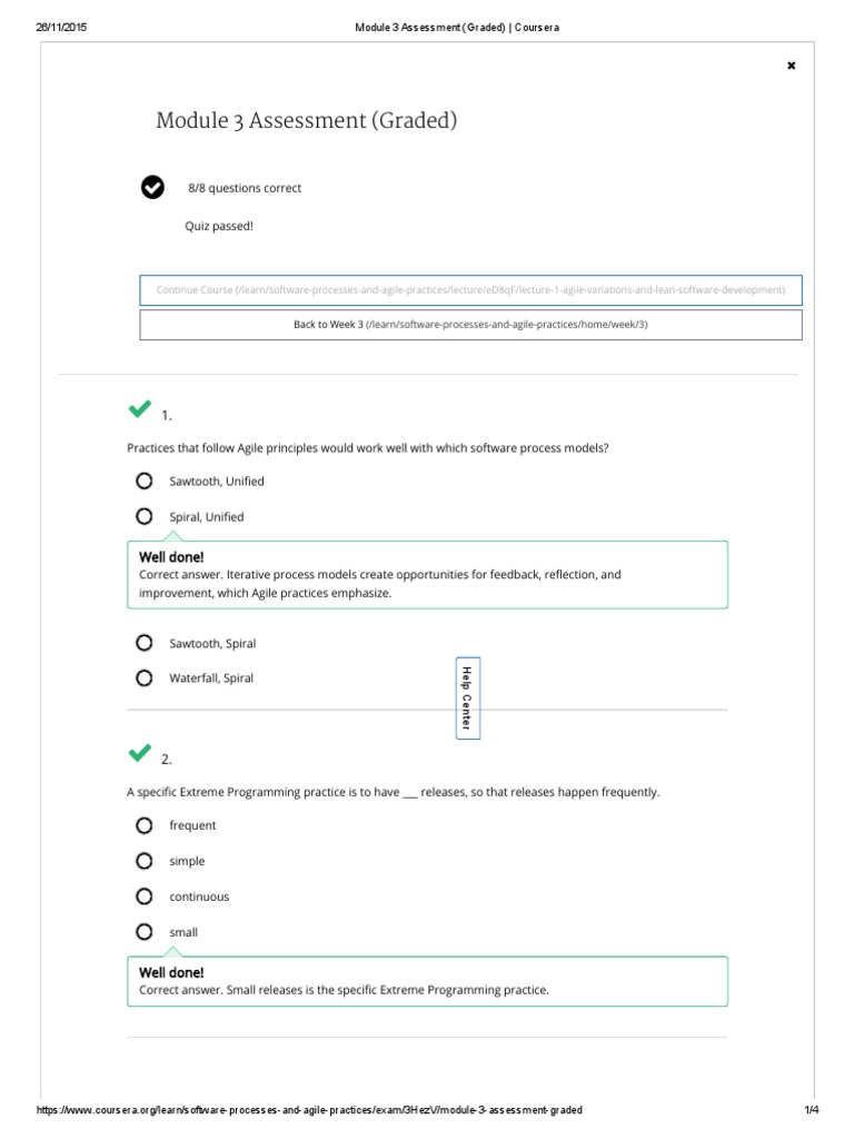 Module 3 Assessment (Graded) Software - Coursera PDF | Download Free ...