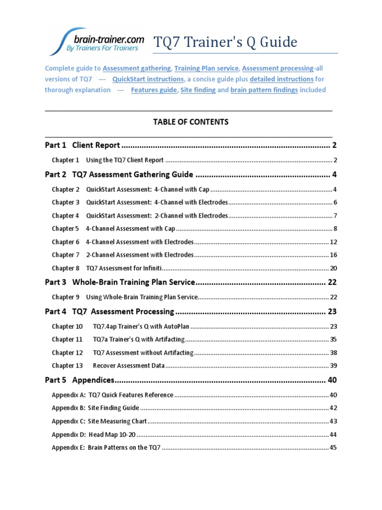 TQ7 Complete Guide | PDF | Electroencephalography | Computer File