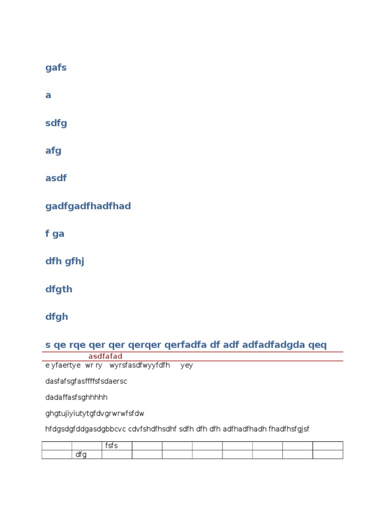 Gafs A SDFG Afg Asdf Gadfgadfhadfhad Fga DFH GFHJ DFGTH DFGH S Qe Rqe ...