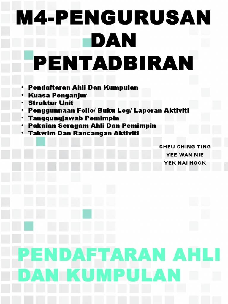 Pengurusan Dan Pentadbiran | PDF