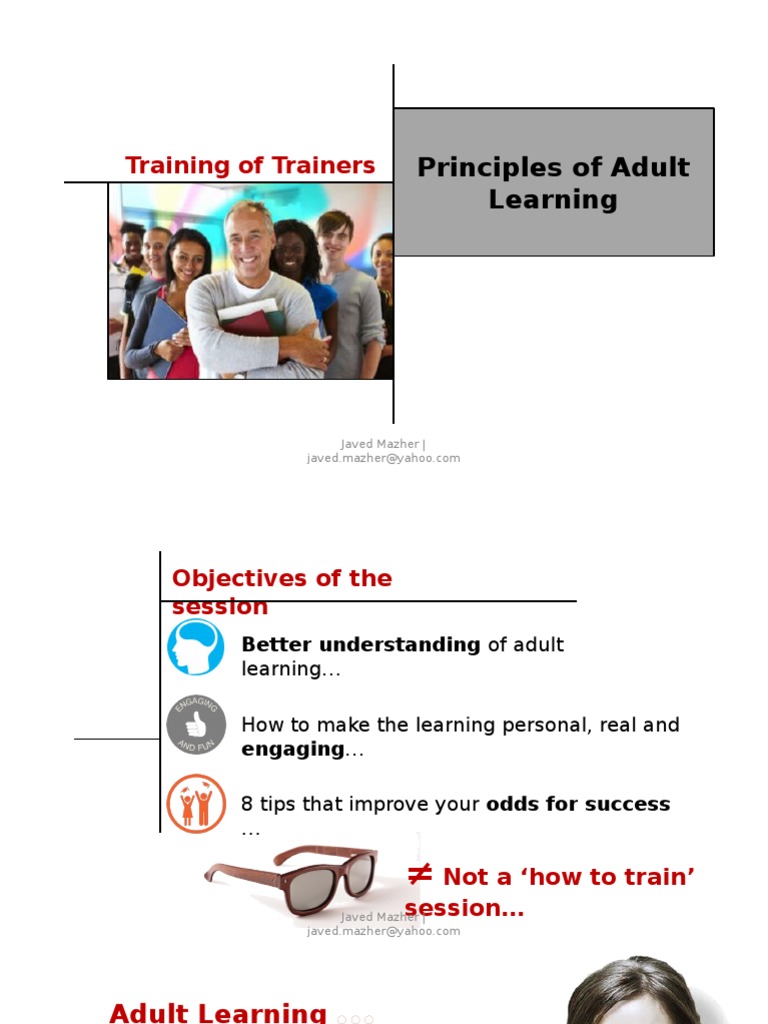 Principles of Adult Learning | PDF | Adult Education | Learning