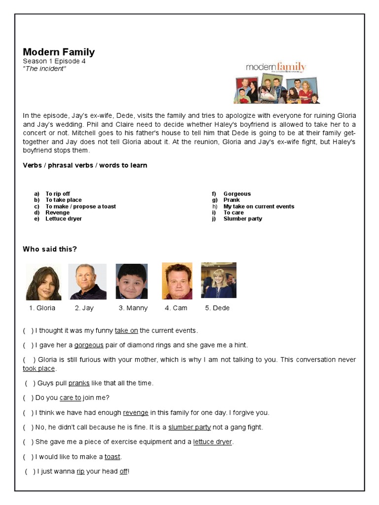 Modern Family - S01 - E04 | PDF