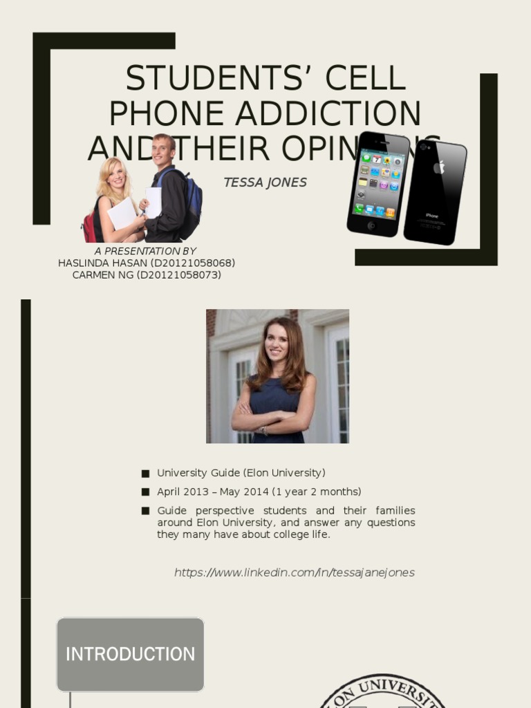 Student Cell Phone Addiction: A Study of Usage Patterns and ...