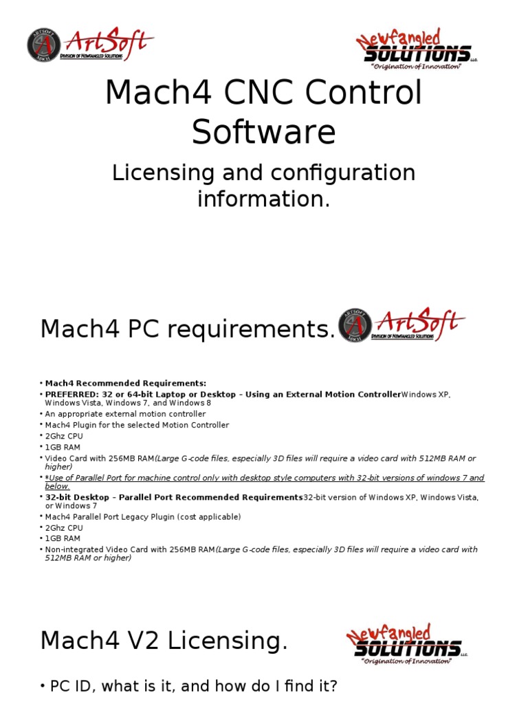 Mach4 CNC Control Software | PDF | Windows 7 | Microsoft Windows