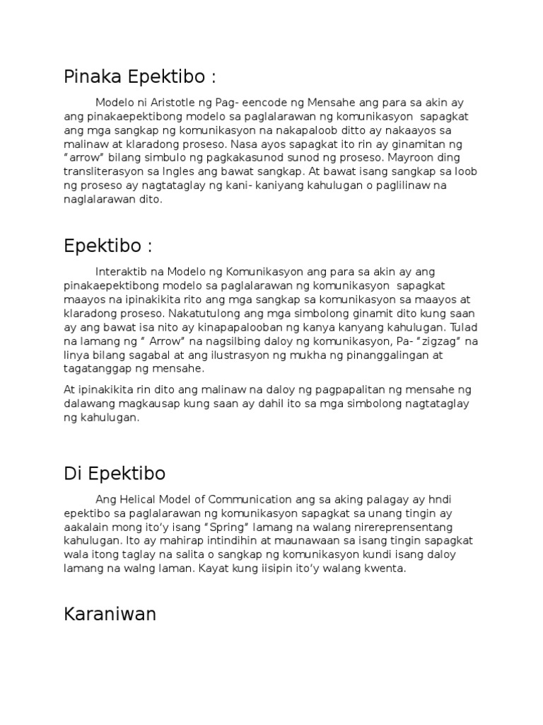 Pinaka Epektibo | PDF