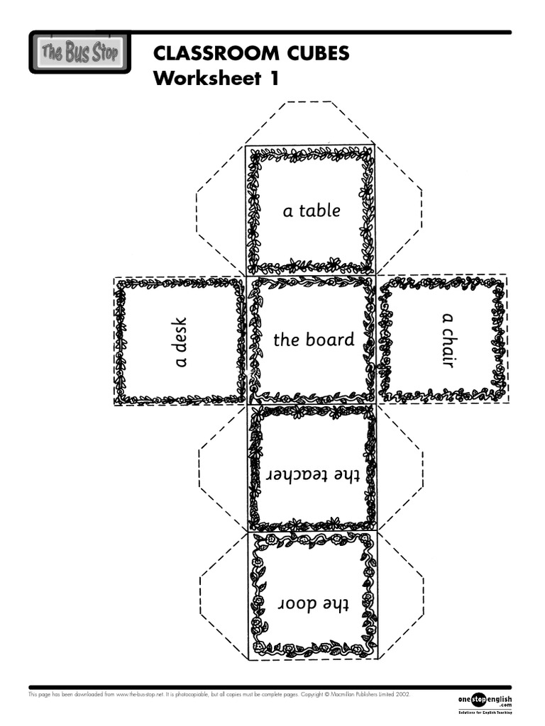 Classroom Cubes WS1 | PDF