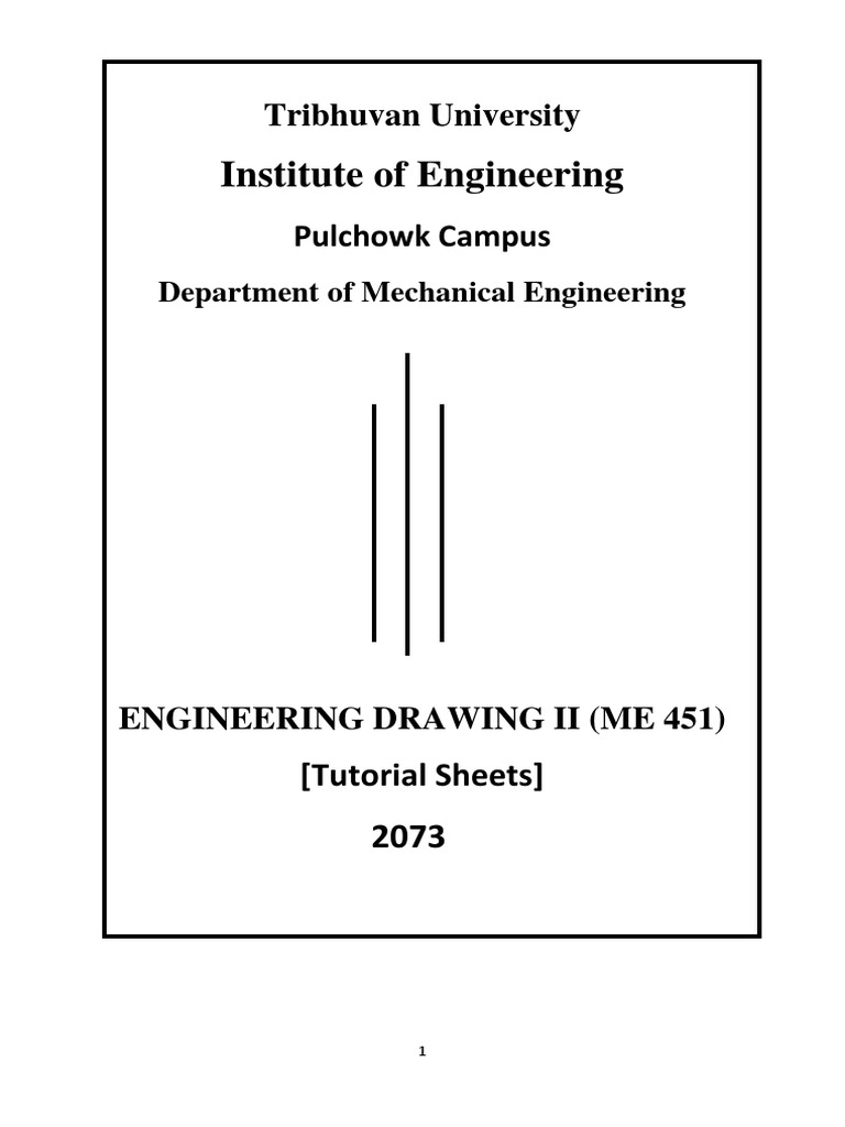 Engineering Drawing II Tutorial | PDF | Engineering Tolerance ...