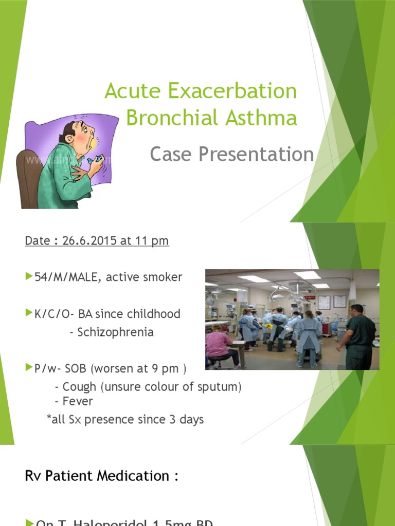 Acute Exacerbation Bronchial Asthma | PDF | Pulmonology | Rtt