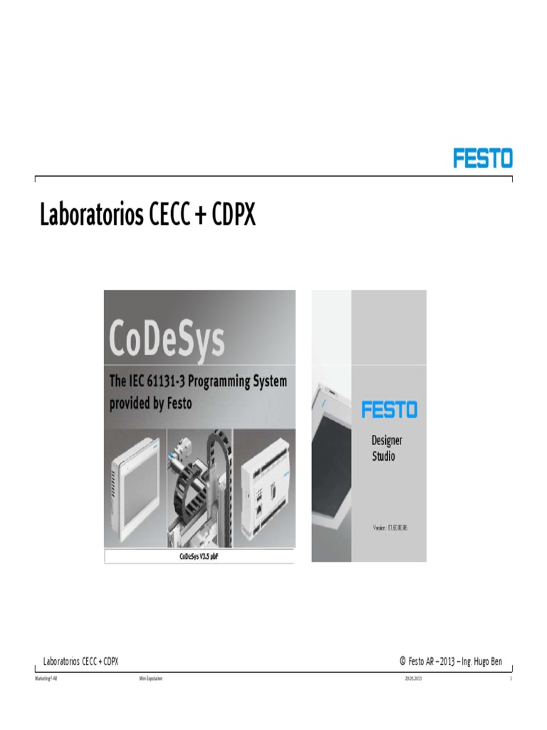 Presentación Primer Programa CoDeSys 3 PDF | PDF | Variable ...