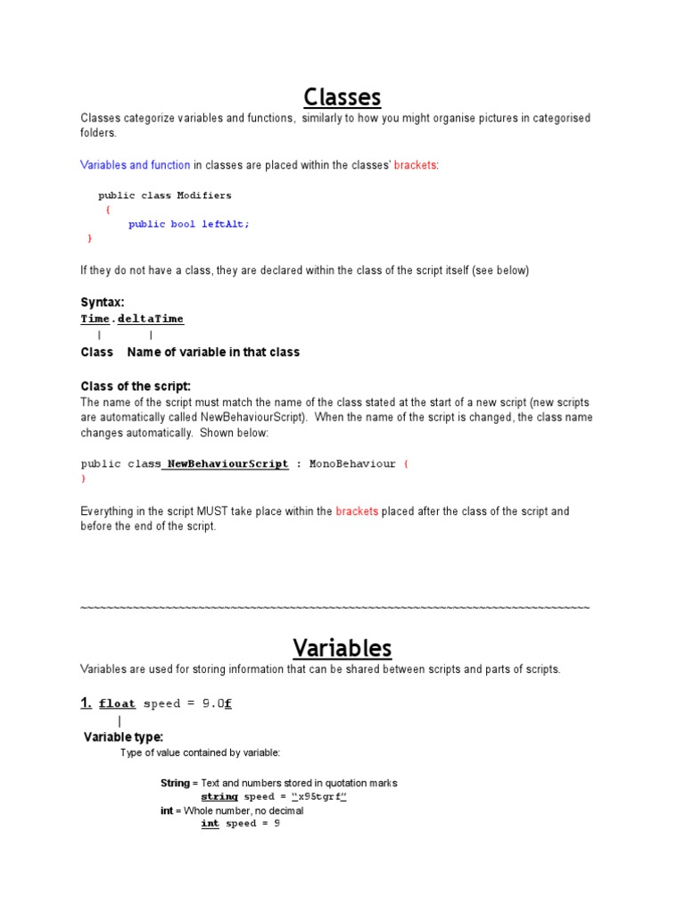 C# Cheat Sheet | PDF | Function (Mathematics) | Variable (Computer Science)