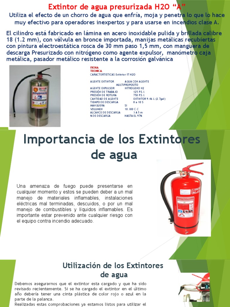 Entintor H2o | PDF | Aluminio | Agua