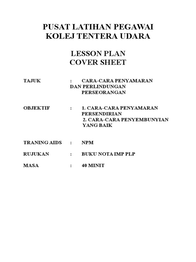 Penyamaran Dan Pelindungan | PDF | Karier & Perkembangan