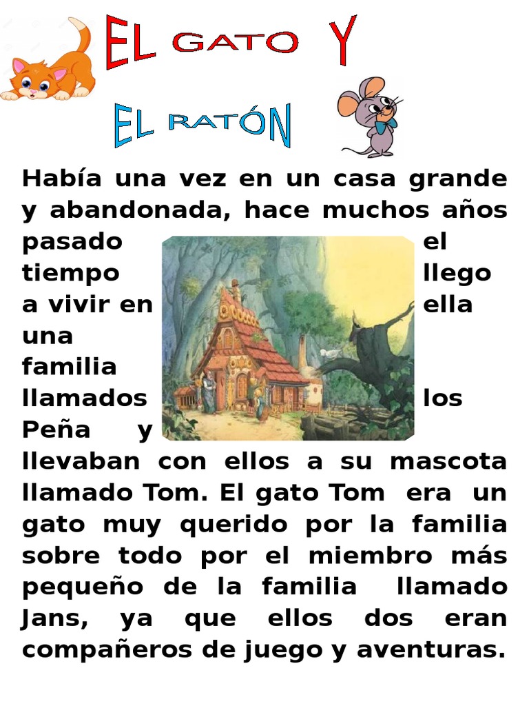 CUENTO El Gato y El Ratón | PDF