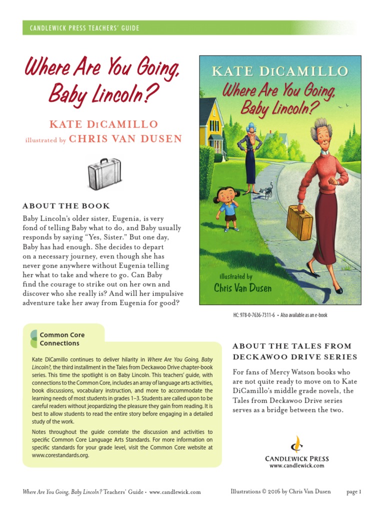 Where Are You Going, Baby Lincoln? Teachers' Guide | PDF | Vocabulary ...