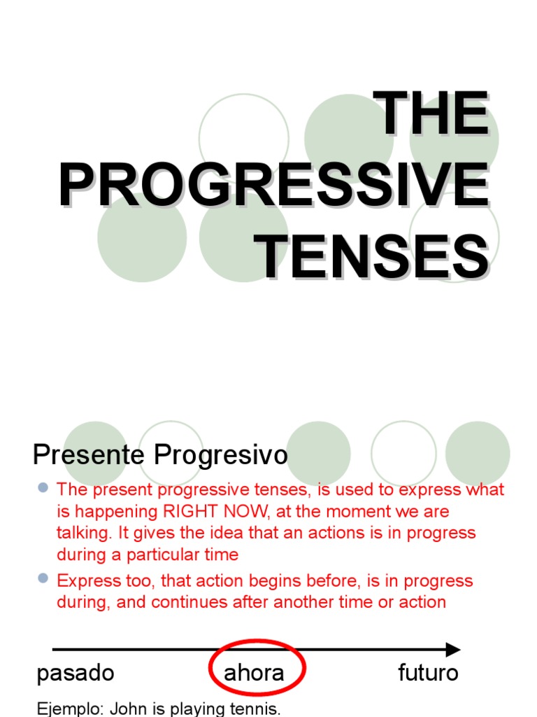El_presente_progresivo.ppt | English Language | Syntax