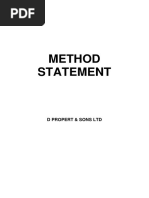 Method Statement Template 1 PDF | PDF