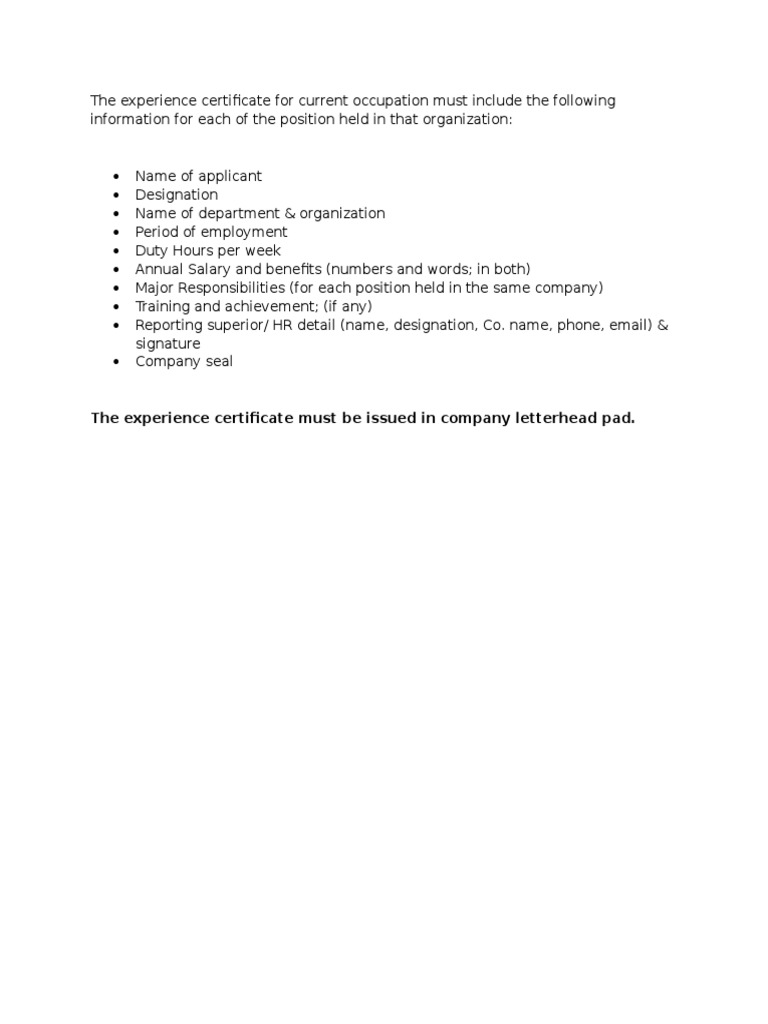 Employment Reference Requirements | PDF | Career & Growth | Business