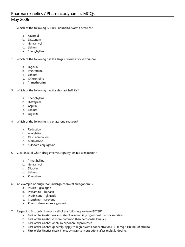 All Other NZ Mcqs | PDF | Penicillin | Drug Metabolism