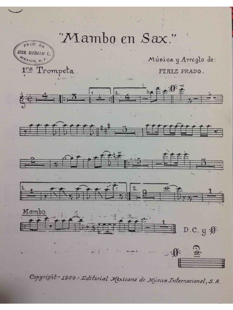 Mambo en Sax Trompetas | PDF