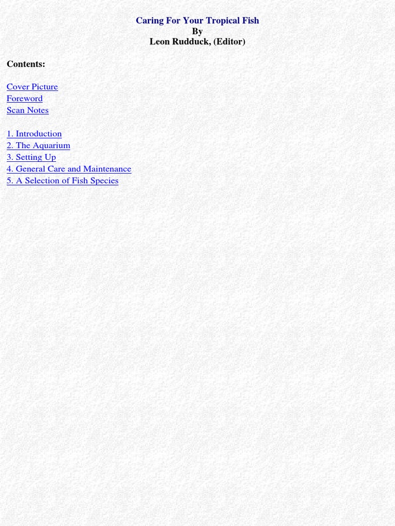 Caring Tropical Fish | PDF | Aquarium | Fishkeeping