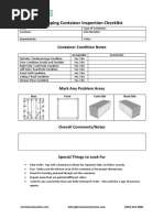 Updated 7 Point Container Inspection Sheet | PDF | Wall | Door