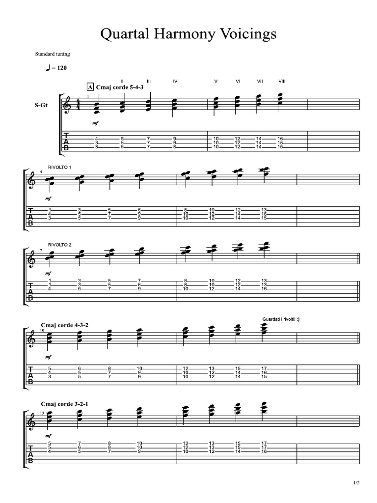Quartal Harmony Voicings PDF | PDF