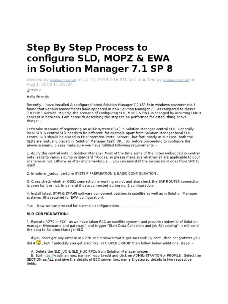 Step by Step Process To Configure EWA | PDF | Areas Of Computer Science ...