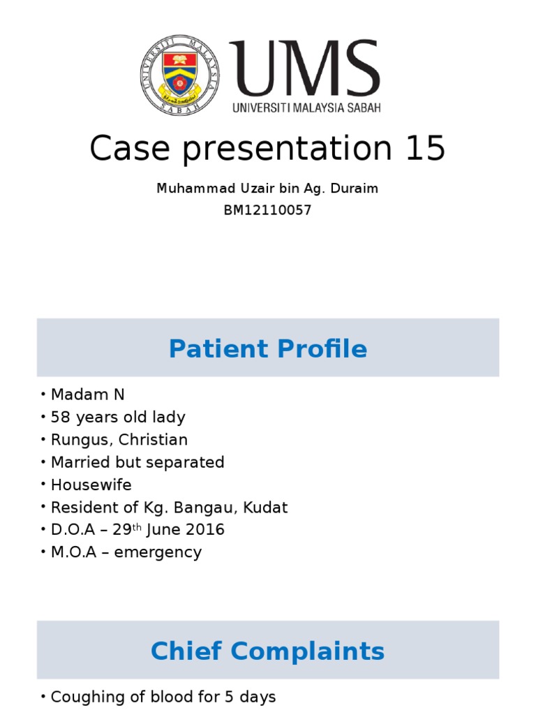 Case Presentation Bronchiectasis | PDF | Pneumonia | Respiratory System