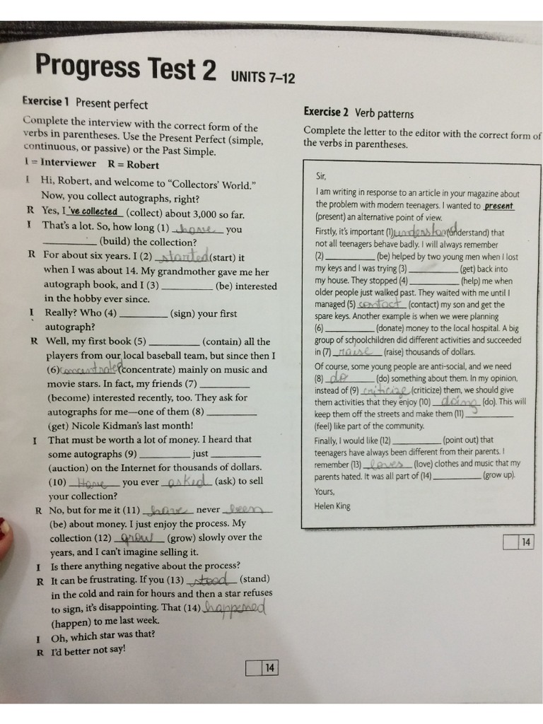 Progress Test 2-Pg1 | PDF