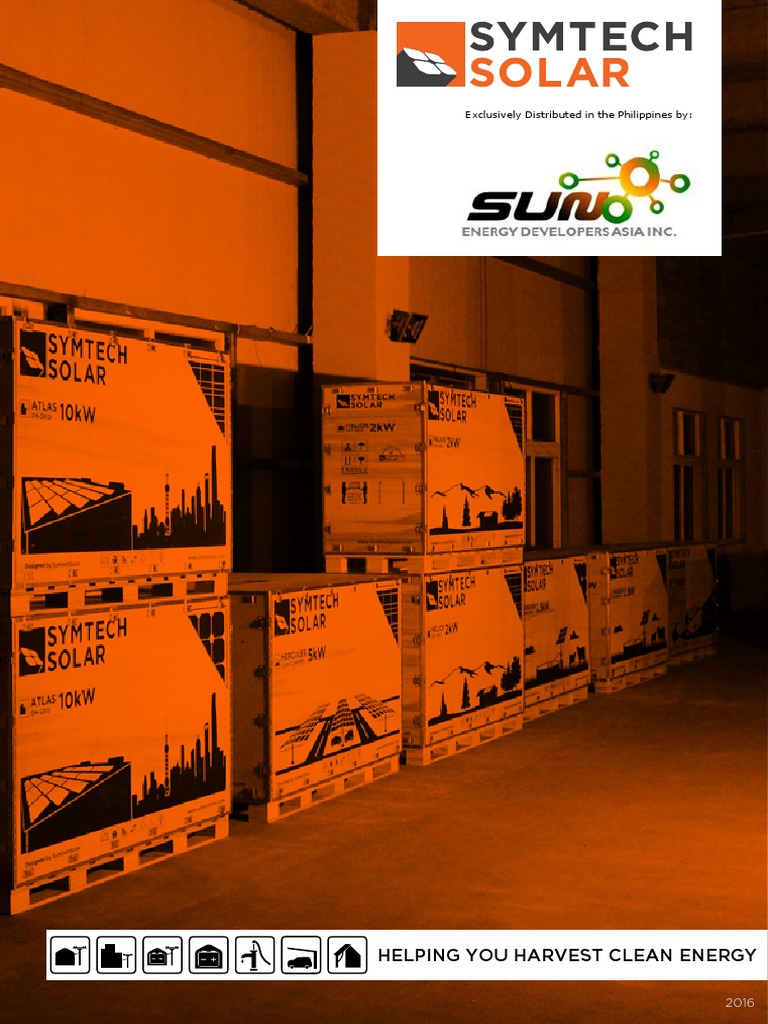 SEDA Symtech Solar Catalog 2016 | PDF | Photovoltaic System | Photovoltaics