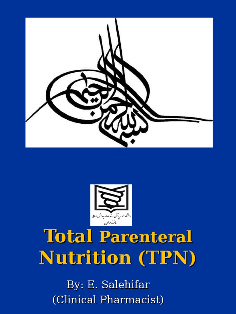 Tpn Download Free Pdf Medical Specialties Clinical Medicine