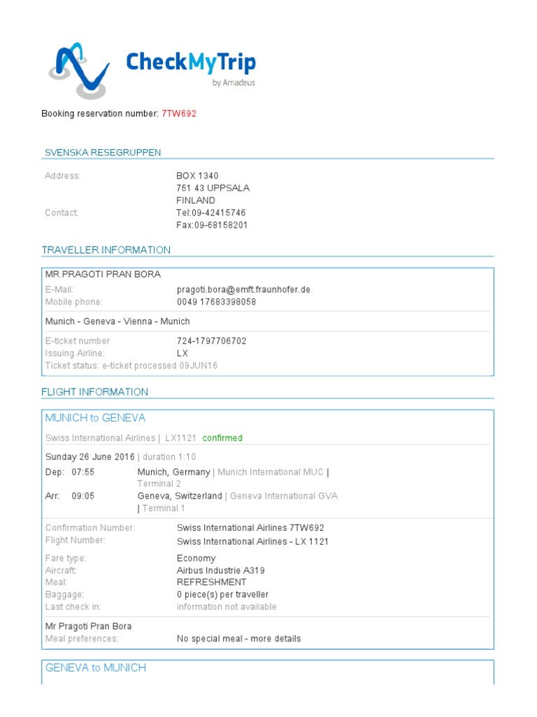 Check My Trip | PDF | Aviation | Transport