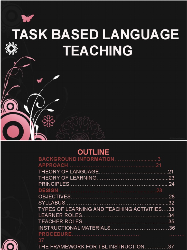 Task Based Language Teaching | PDF | Second Language | Second Language ...