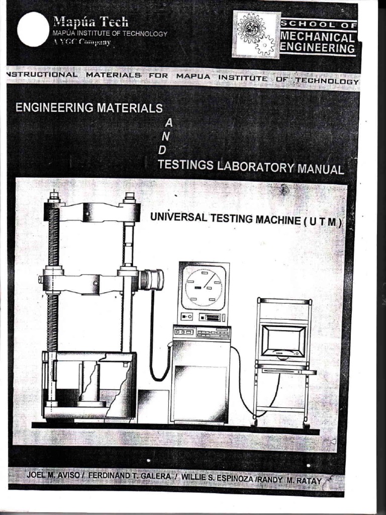 Utm Manual 1 | PDF | Deformation (Engineering) | Stress (Mechanics)