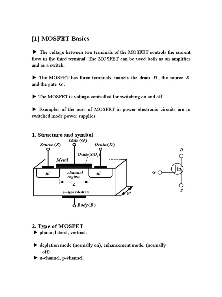 Mosfet Basics | Field Effect Transistor | Mosfet